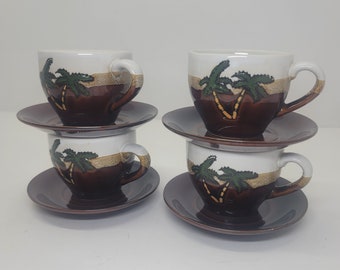 Palm Tree Tea Set - Etsy