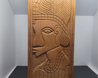 Aztec Wood Carving - Etsy