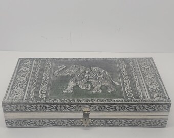 Indian Silver Box - Etsy