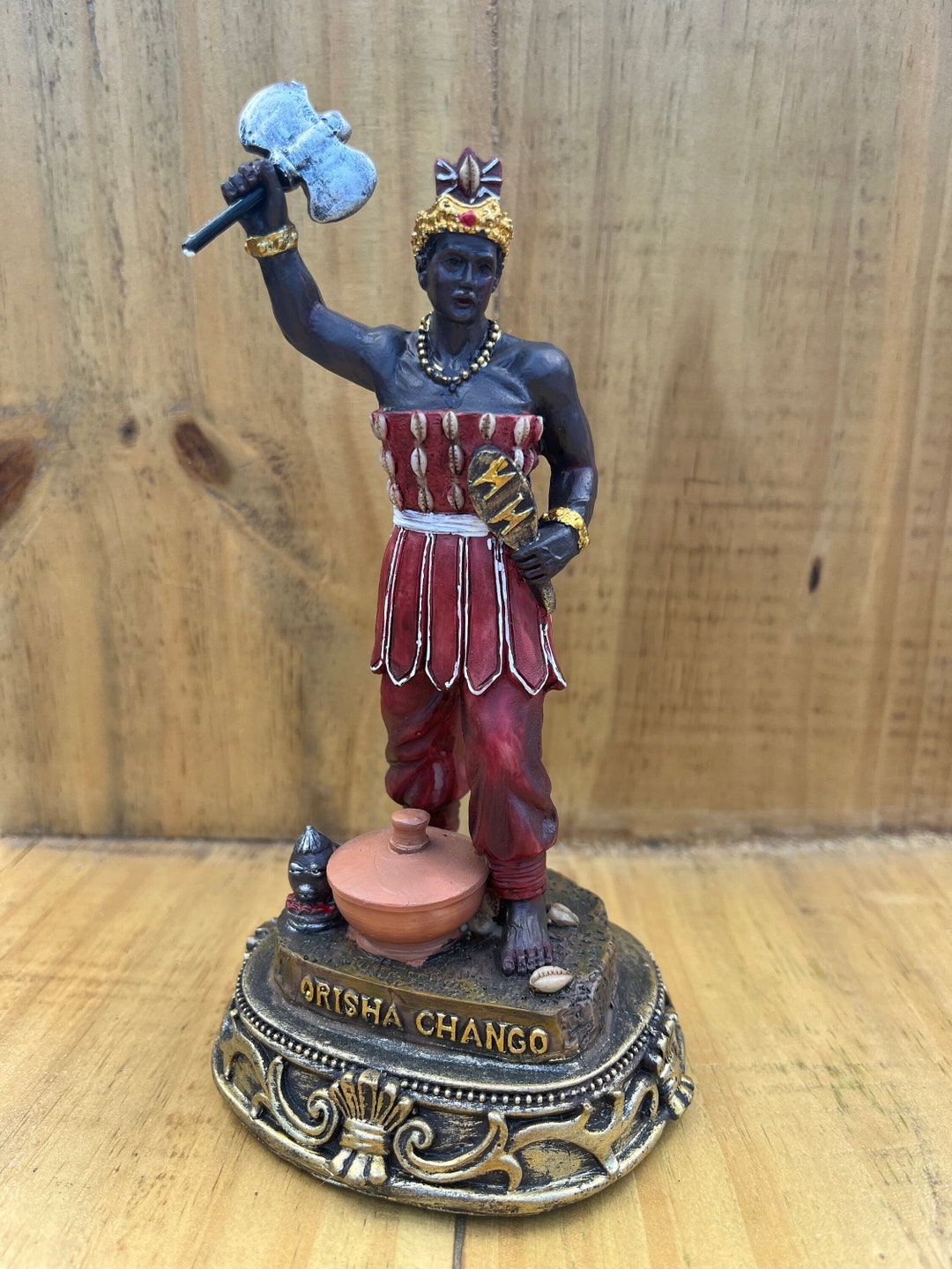 Statue - Changó - Estatua De Shangó - Etsy