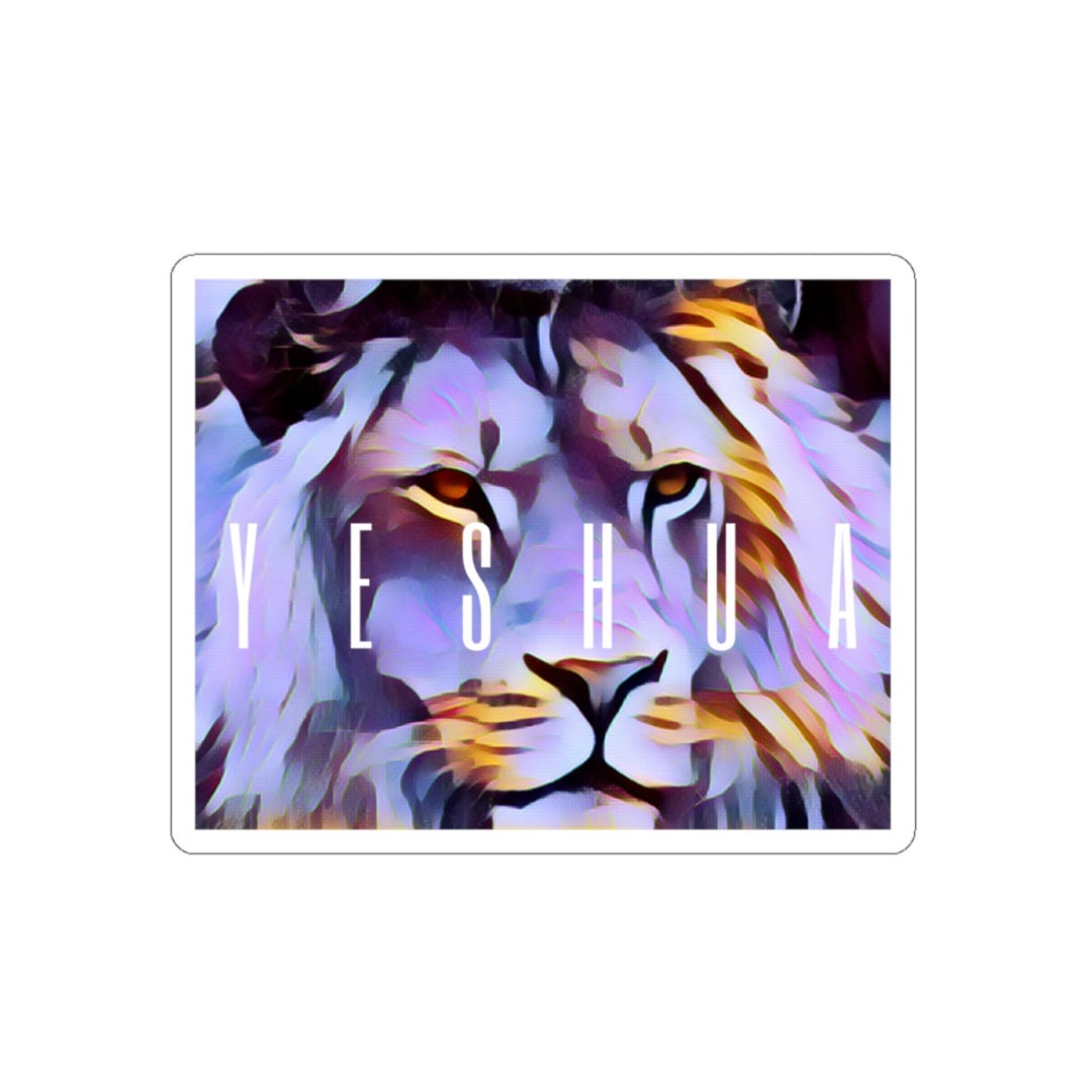 YESHUA Sticker, Laminate Vinyl Decal | Lion of Judah - Etsy