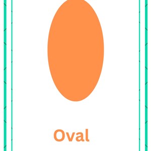 Vibrant Shapes Flashcards for Early Learners - Etsy