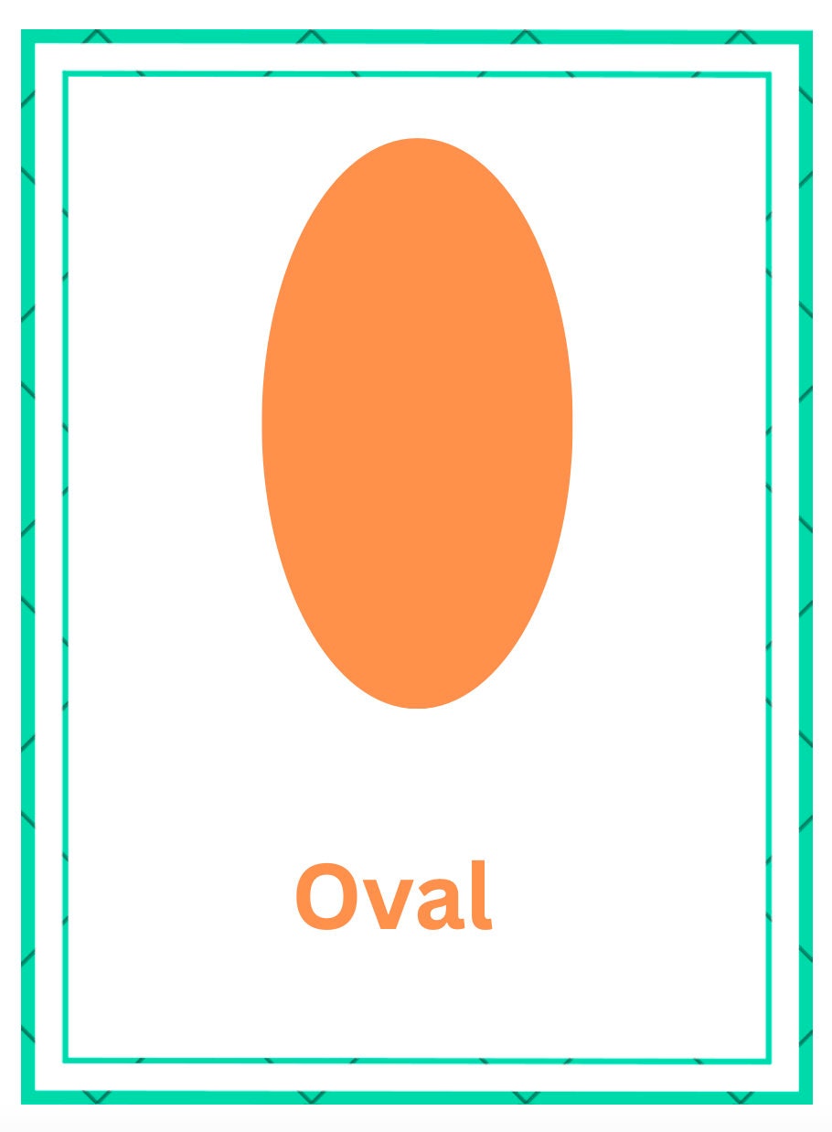 Vibrant Shapes Flashcards for Early Learners - Etsy