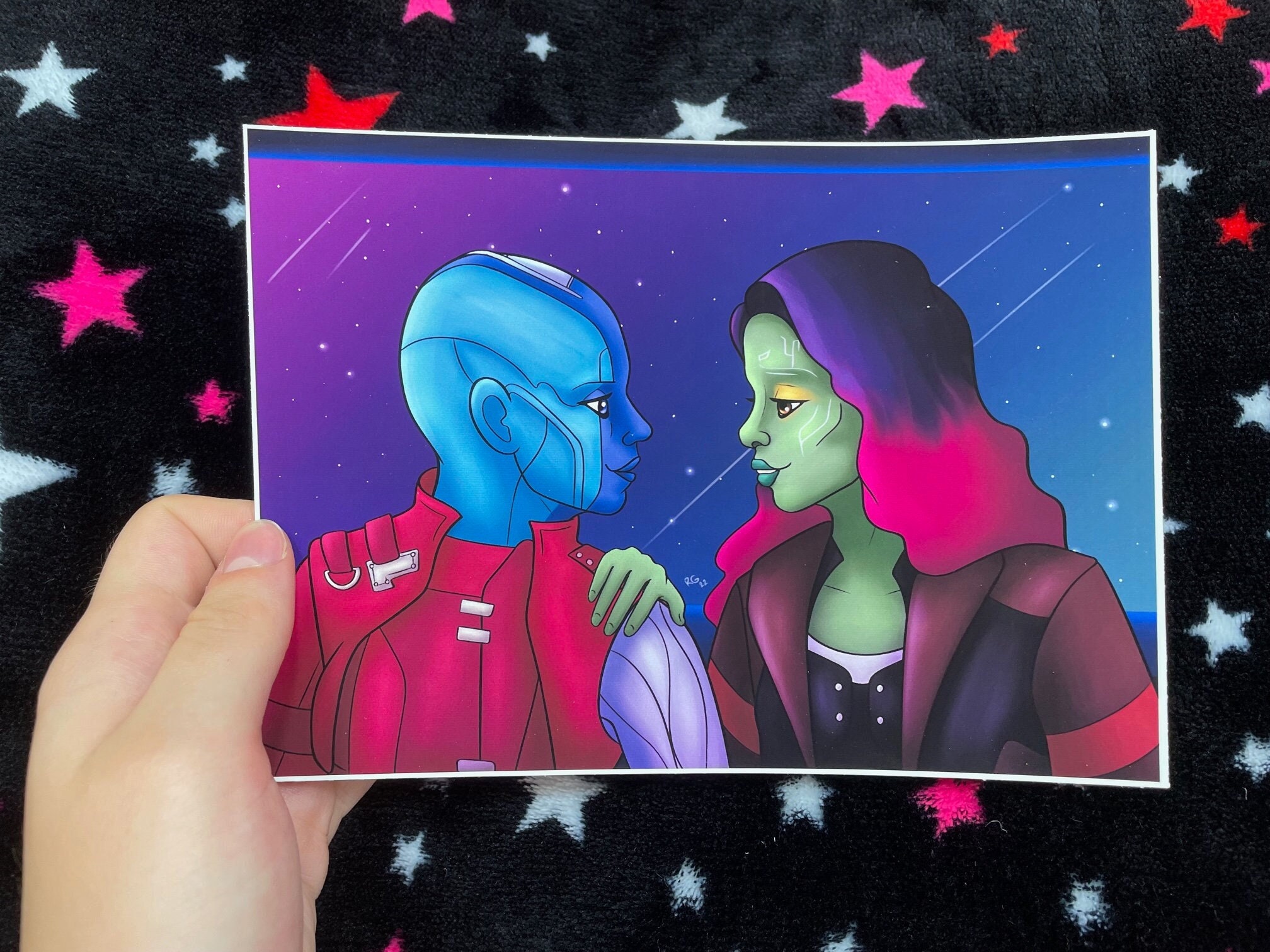 Gamora And Nebula Kiss