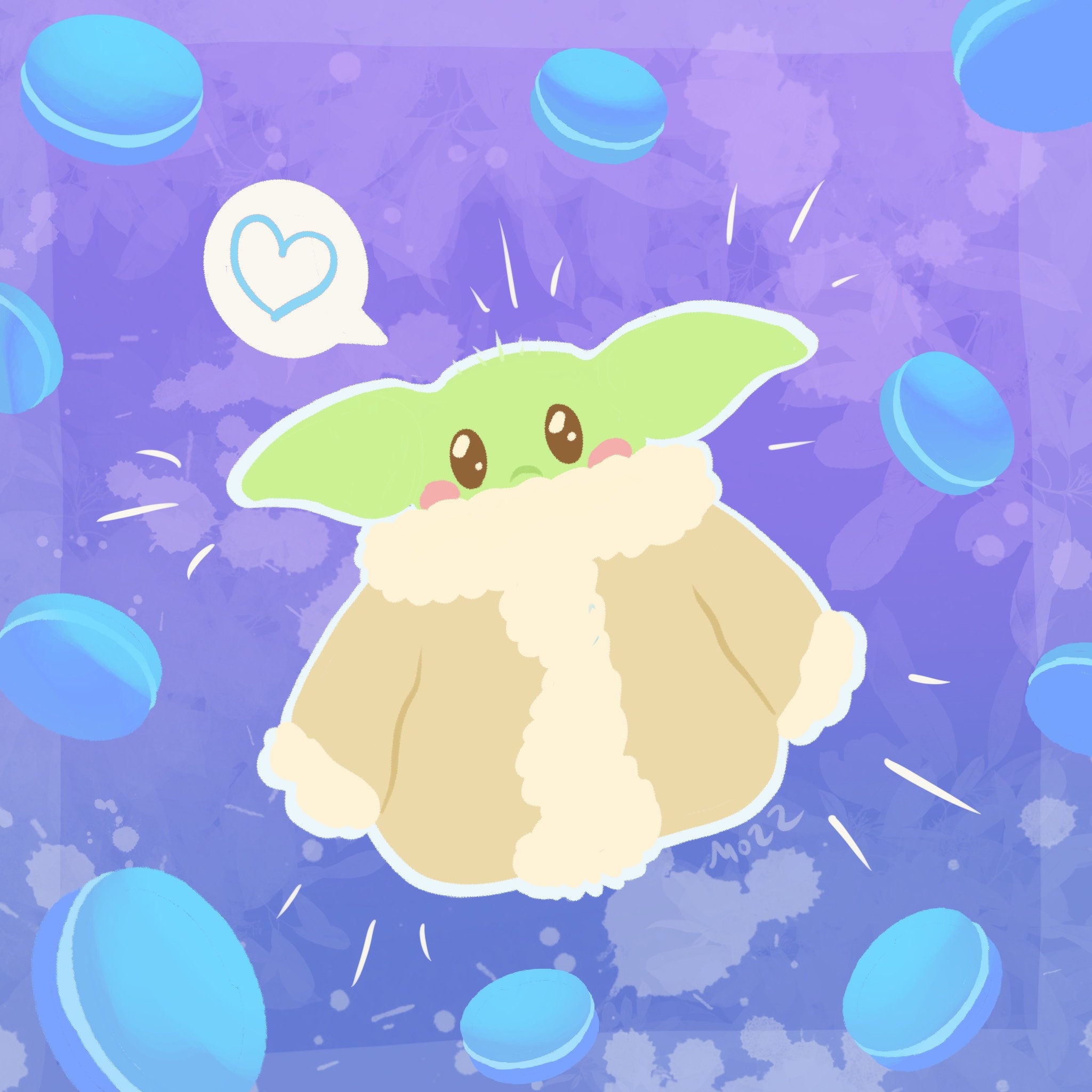 Chibi Grogu Print - Etsy