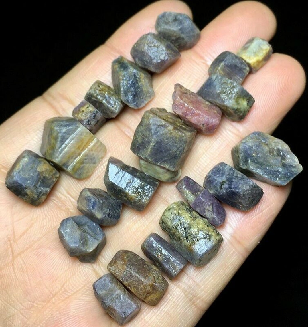 54g Natural Red Corundum Ruby Crystal Rough Mineral Specimen Healing ...