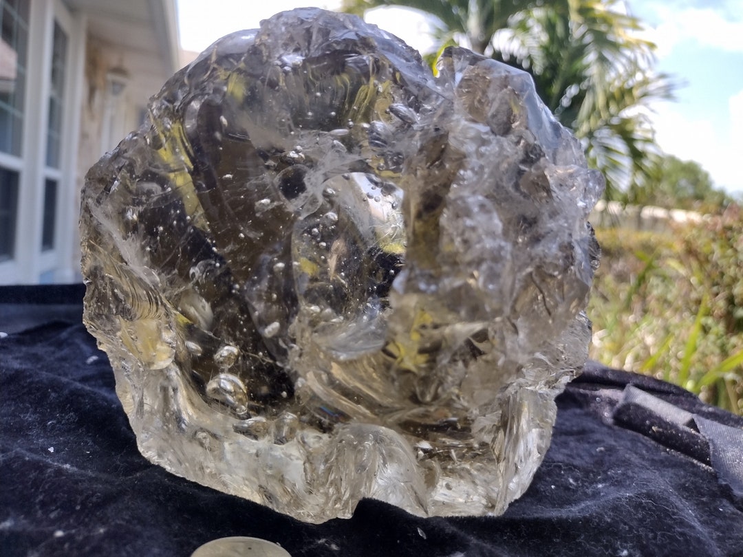 GOLD BUBBLY CLEAR Andara Crystal Divine Presence & Spiritual Light ...