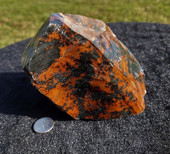 Orange Obsidian Rock
