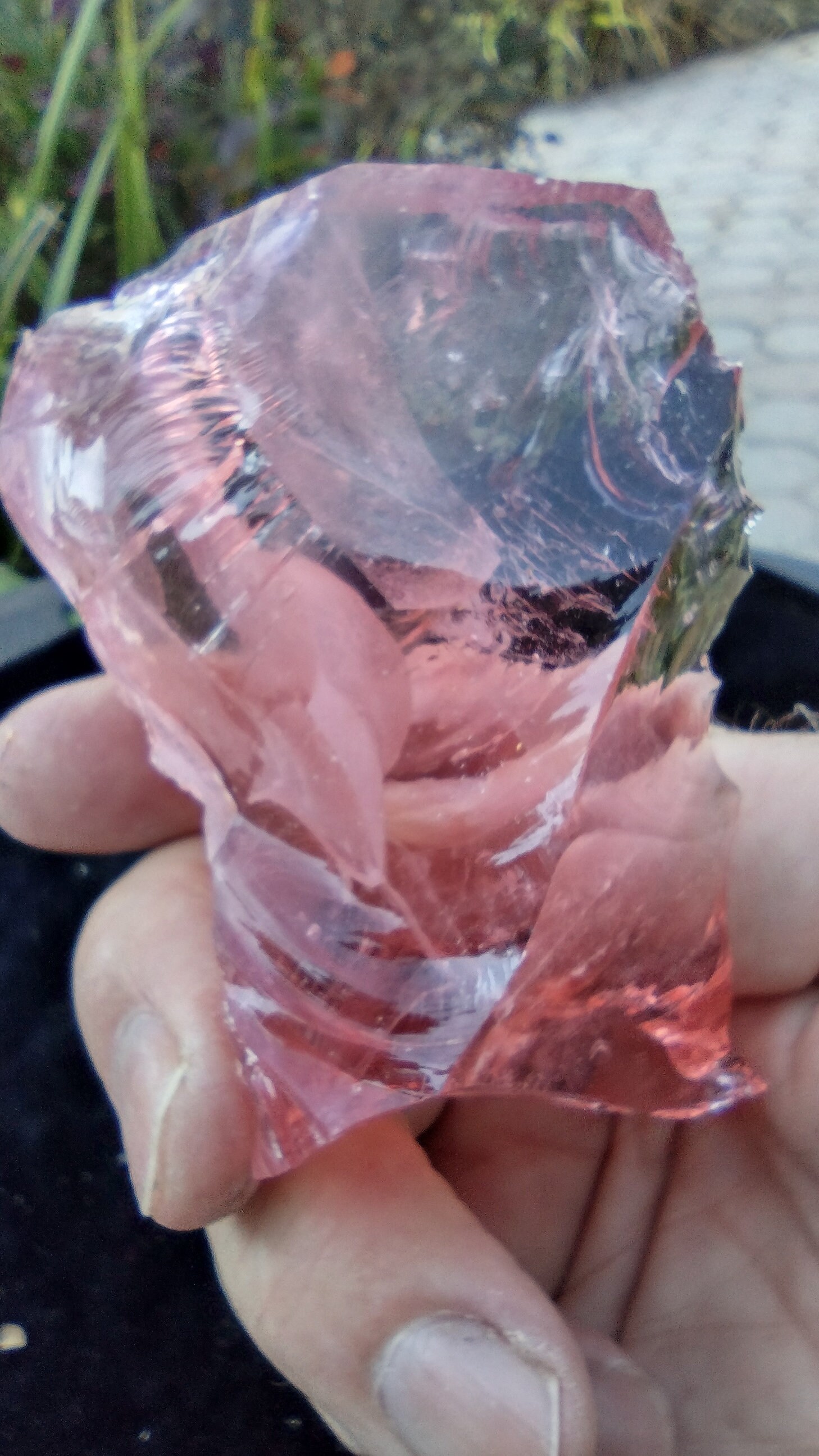 PINK SWIRL CLEAR Andara Crystal Divine Presence & Spiritual - Etsy