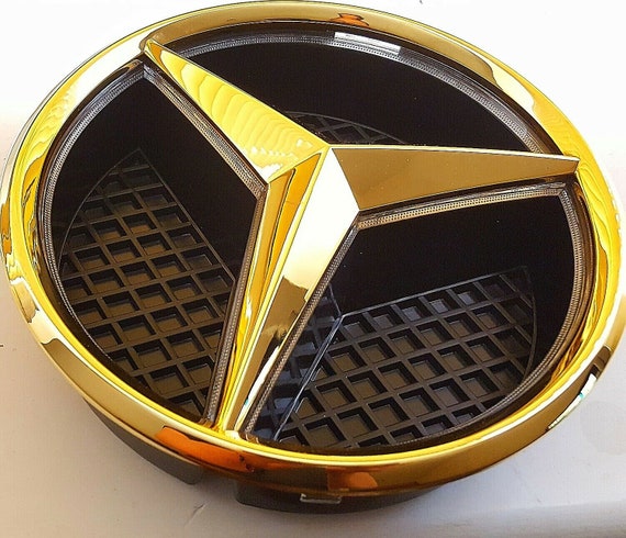 24ct Gold Plated Mercedes Benz A B C GLA GLK CLA E Class Front - Etsy