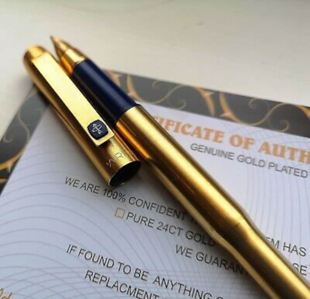 24k Gold Plated Parker 25 Fountain Pen Flighter Writing Pen Vintage ...