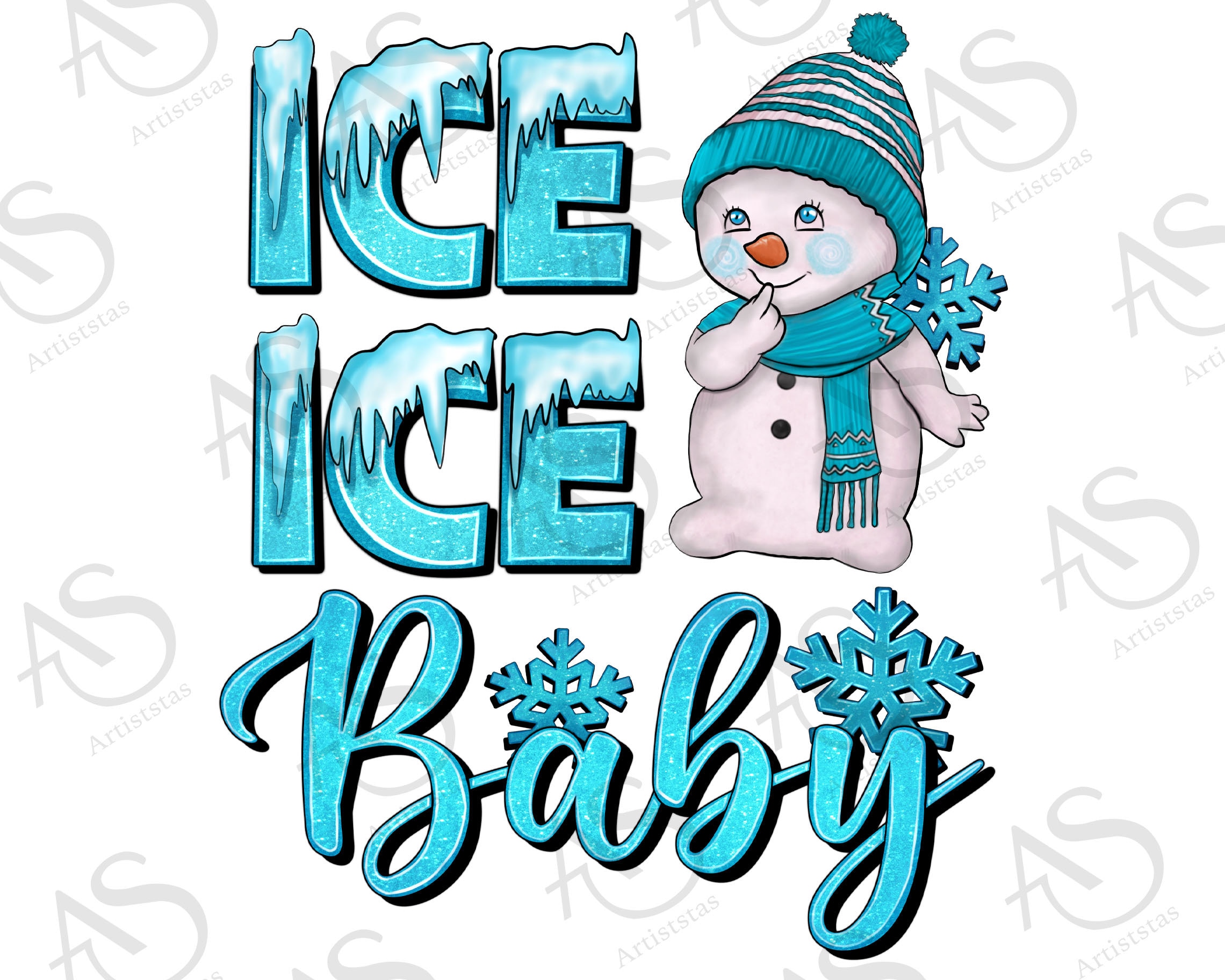 Ice Ice Baby Png Sublimation Design Winter Png Baby Snowman - Etsy Canada