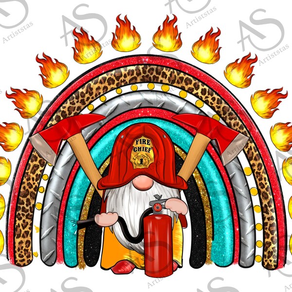 Firefighter Rainbow Svg - Etsy