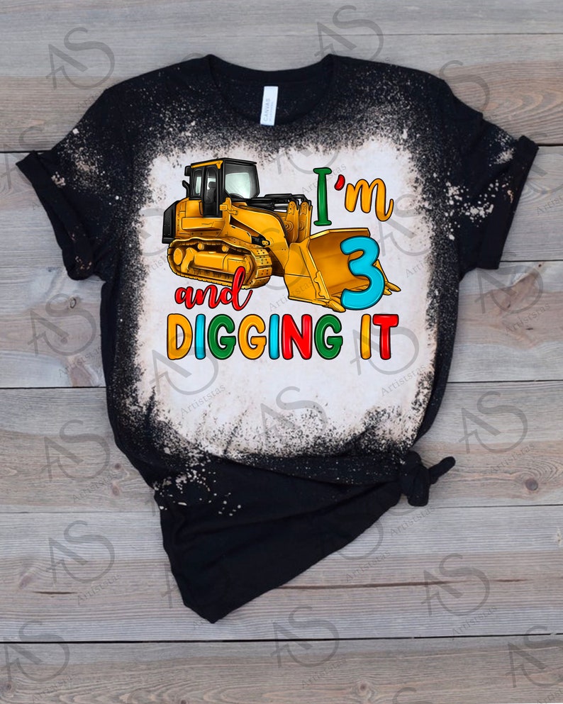 I'm 3 and Digging It Png Sublimation Design Constructions - Etsy