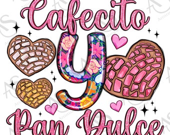 Mexican Pan Dulce Cartoon Characters Png Sublimation Design Download ...