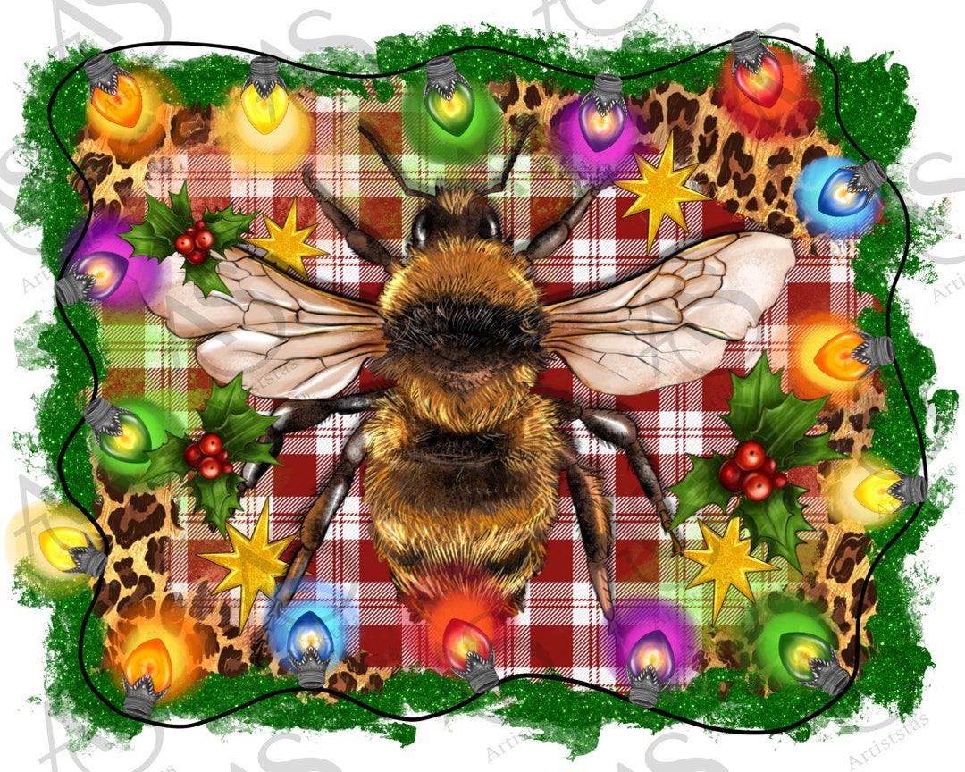 Christmas Bee Png Sublimation Design, Merry Christmas Png, Christmas ...