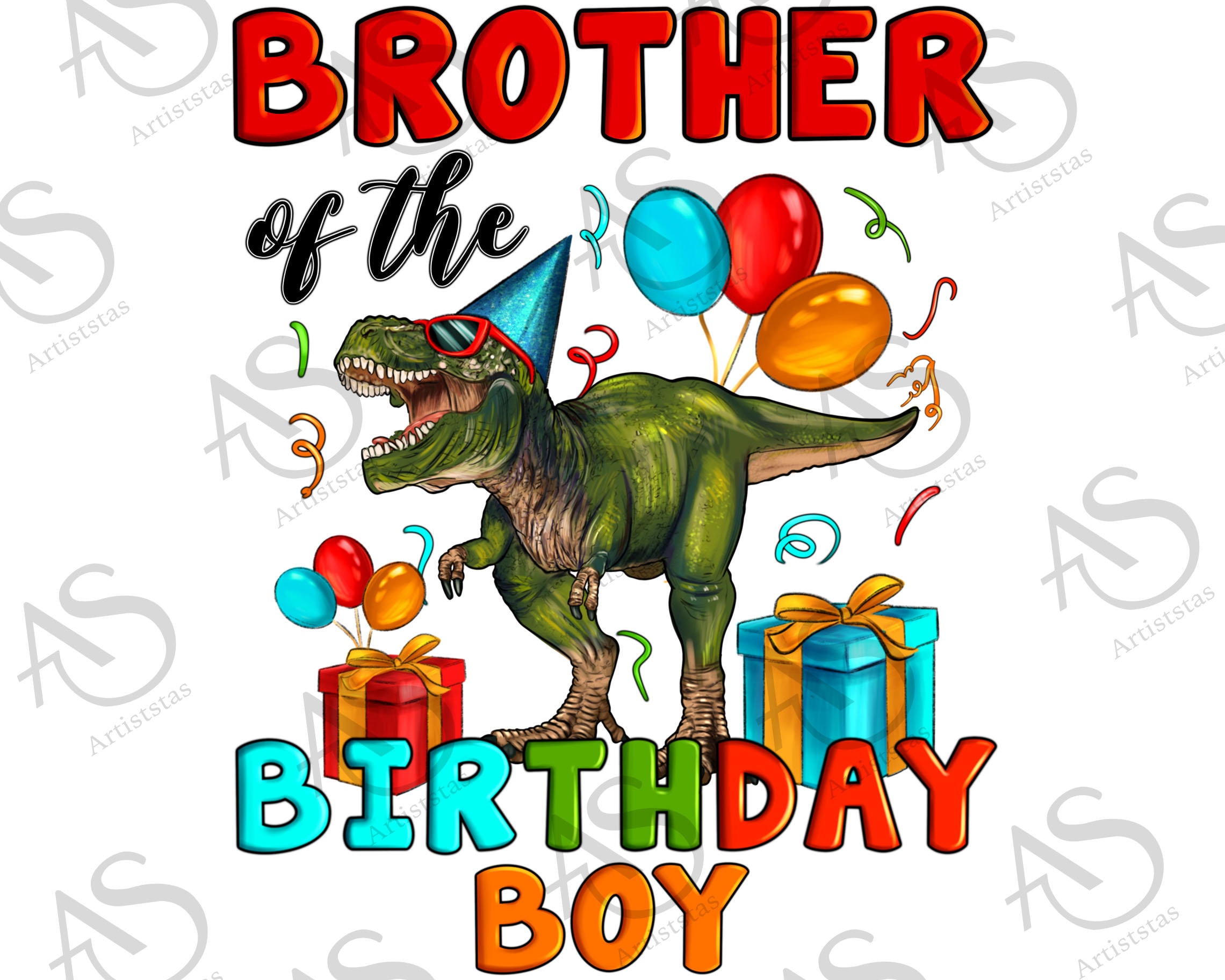 T-rex Birthday Boy Family Bundle Png T-rex Png Birthday Boy - Etsy