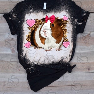 Guinea Pig Ribbon Heart Leopard Png, Leopard Guinea Pig Png, Guinea Pig ...