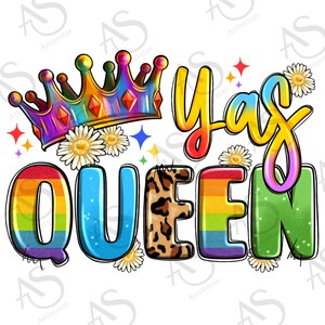 Yas Queen Png Sublimation Design Download, LGBTQ+ Png, Human Rights Png ...