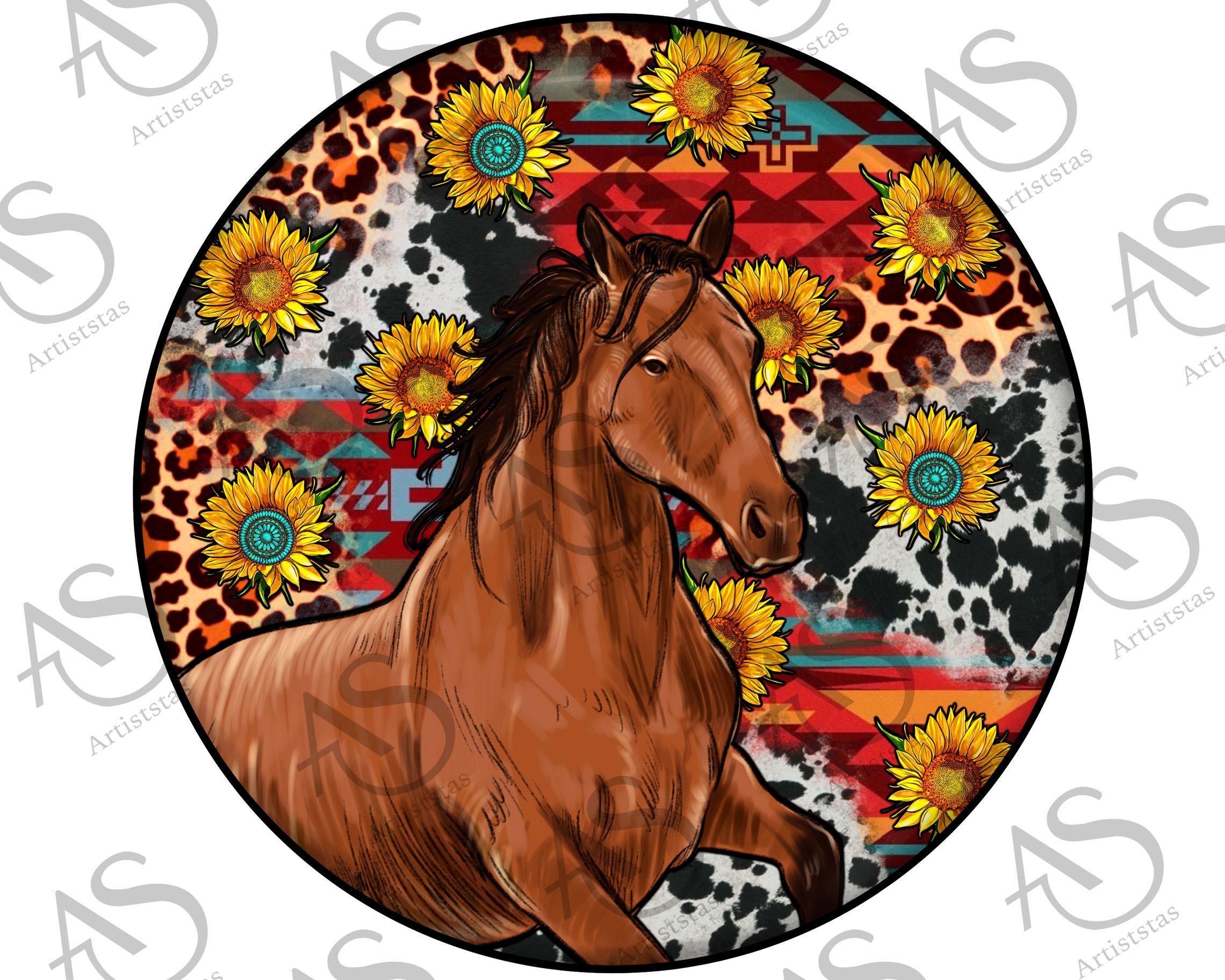 Western Round Earrings Png Bundle Western Horse Earrings Png - Etsy