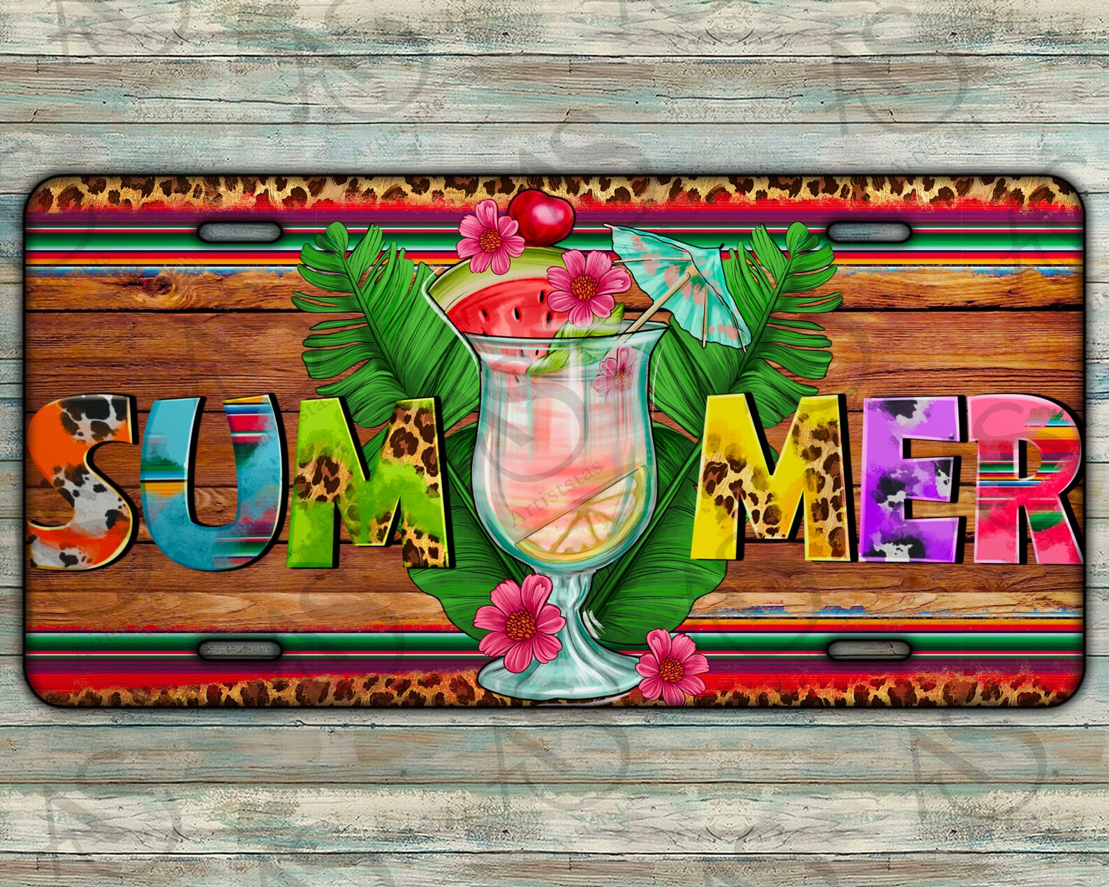 Summer License Plate Template Png Sublimation Design Summer - Etsy