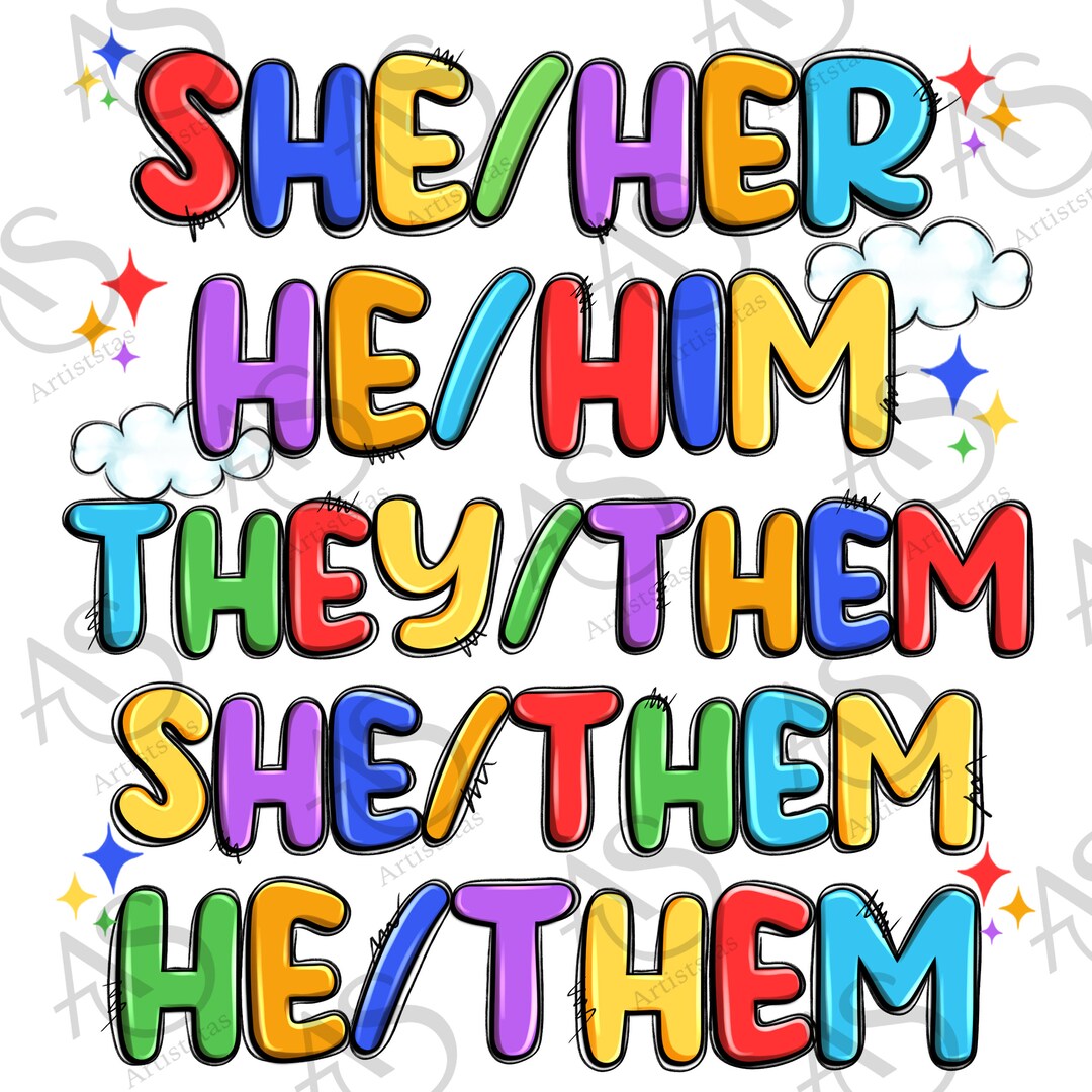 Pride Pronouns Png Sublimation Design Download, Love is Love Png ...