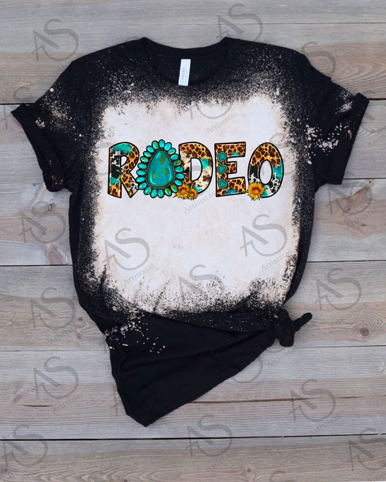 Rodeo With Gemstone Png Sublimation Design Leopard and - Etsy