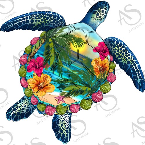 Hand Drawn Sea Turtle Png Sublimation Design Sea Turtle Png - Etsy