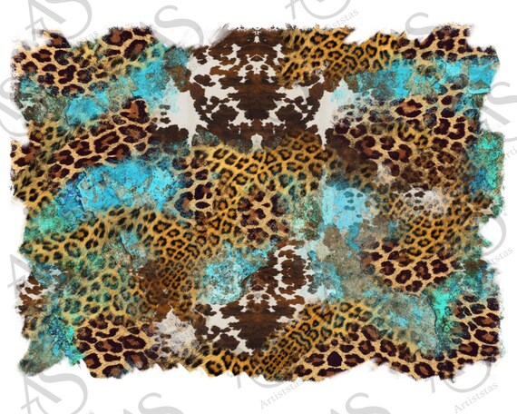 Western Leopard Background Png Sublimation Design Western - Etsy