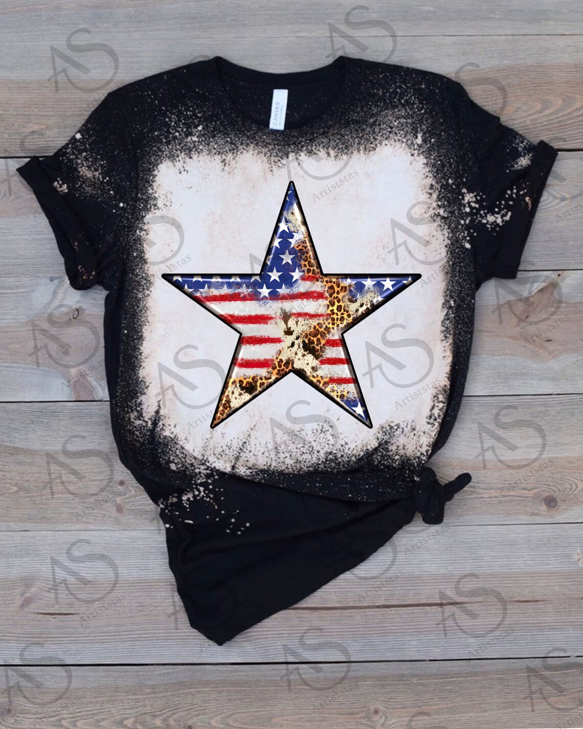Western American Flag Star Png Sublimation Design Leopard Usa | Etsy