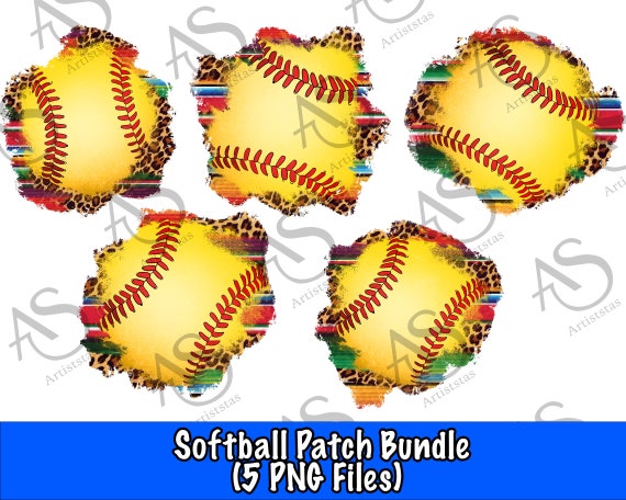 Softball Patches Png Sublimation Design Bundle Sport Games | Etsy