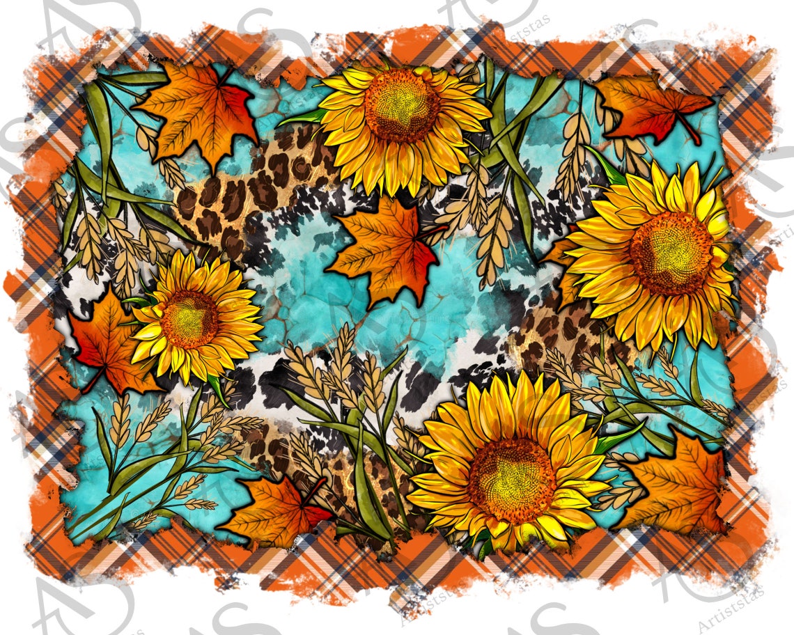 Western Fall Background Png Sublimation Design Fall Png - Etsy