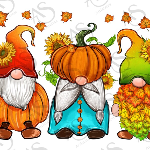 Fall Gnomes Svg - Etsy