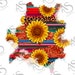 Sunflower Serape Png Patch Bundle (5PNG) Sublimation Design, Serape ...