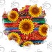 Sunflower Serape Png Patch Bundle (5PNG) Sublimation Design, Serape ...