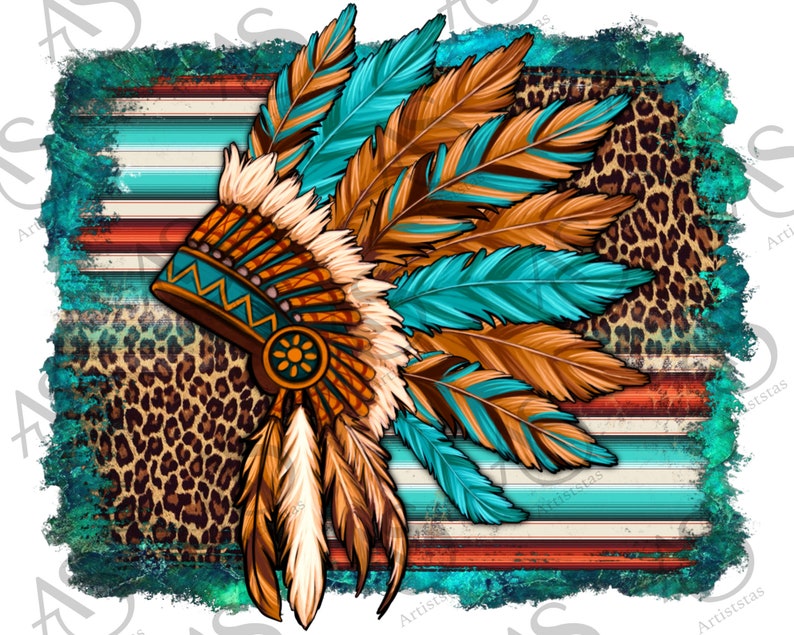 Native American Indian Headdress Png Sublimation Design - Etsy