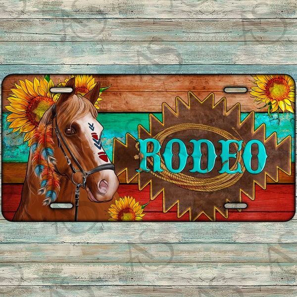 Rodeo License Plate - Etsy