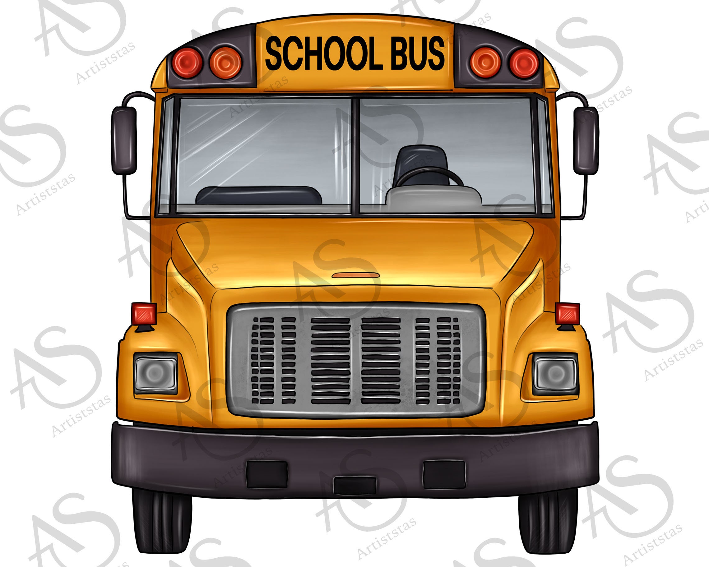 School Bus Png Western School Bus Design School Bus Clipart - Etsy