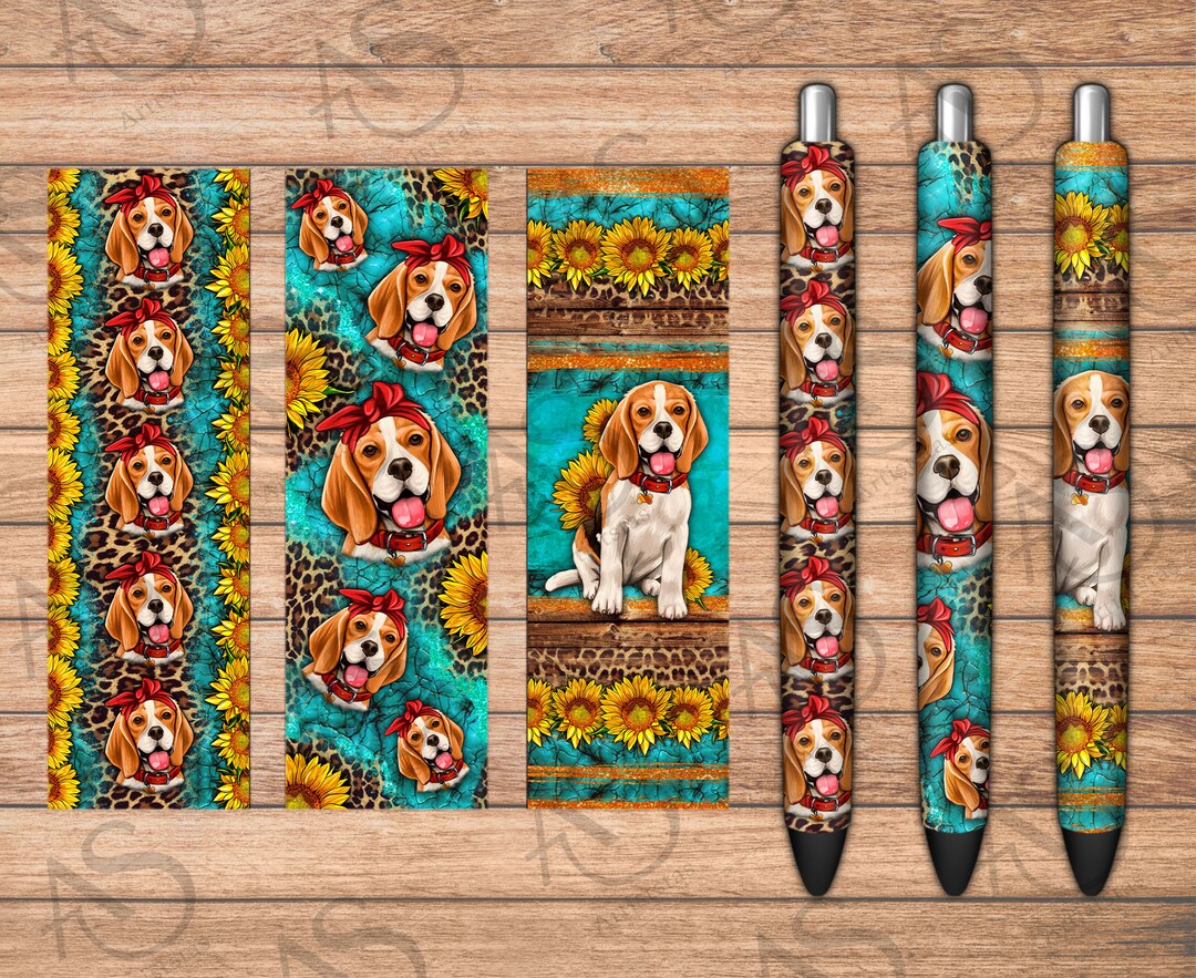 Beagles Pen Wraps Png, Beagle Pen Wrap Png,floral Leopard Pen Wrap Png ...