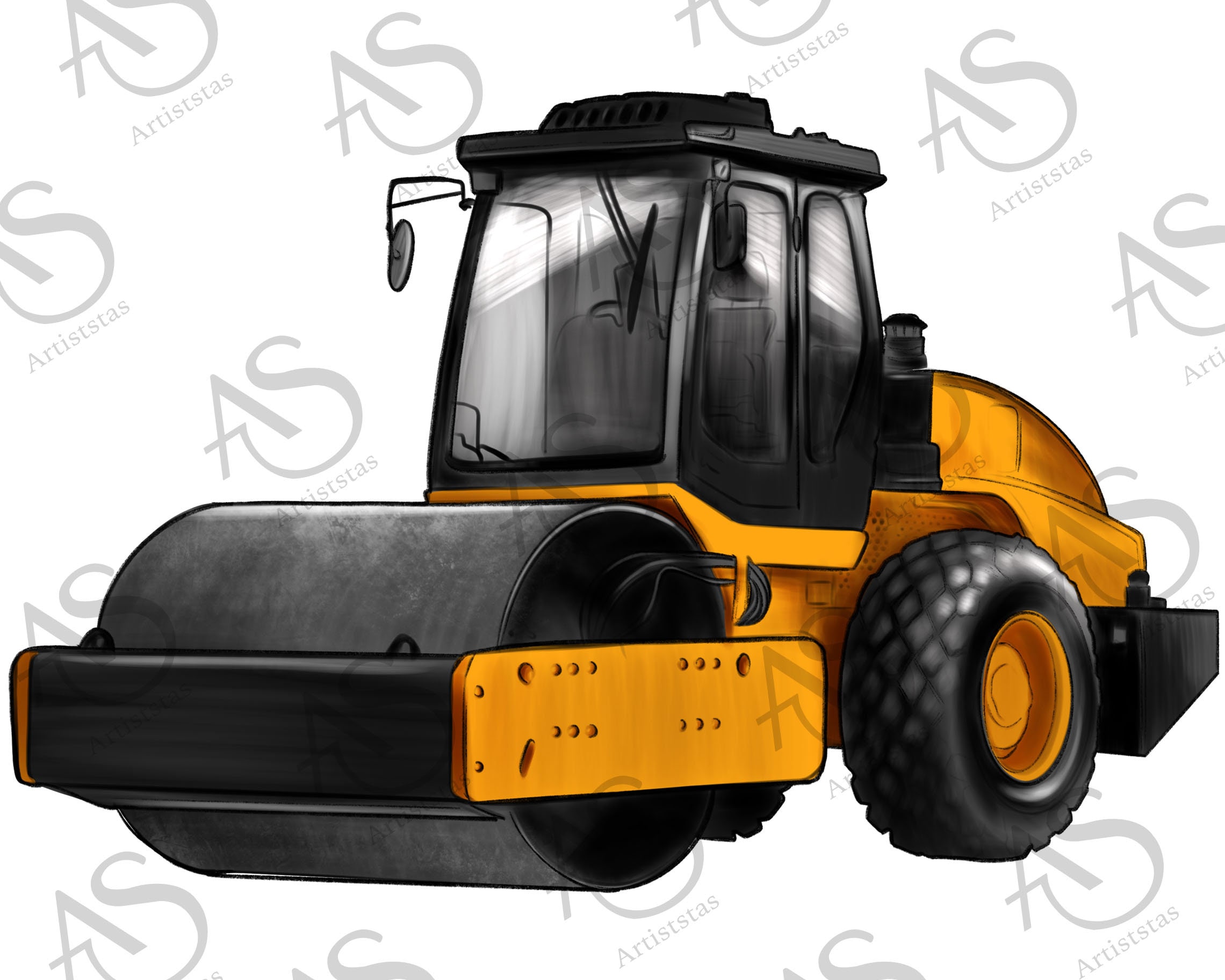 Steam Roller Clip Art