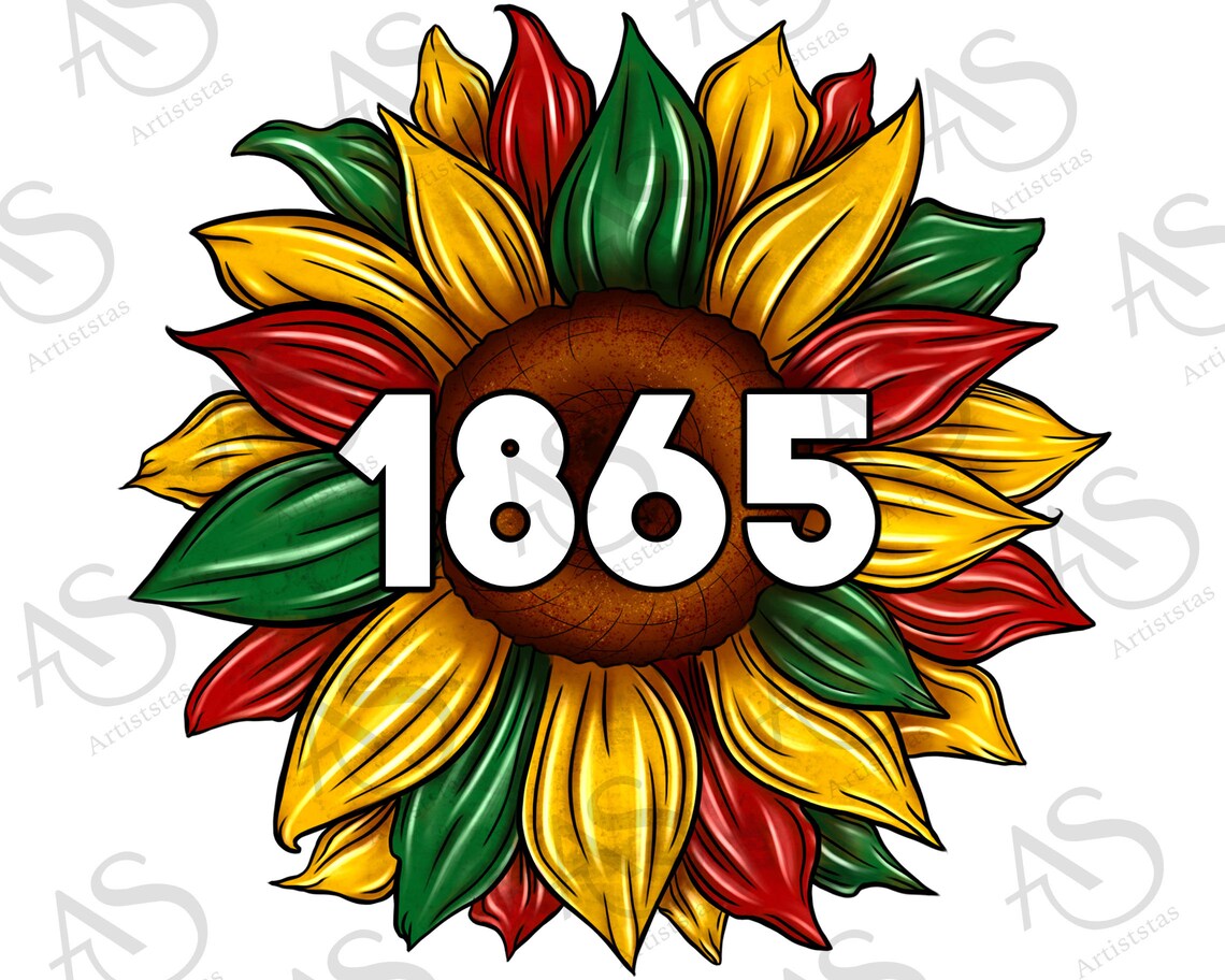 Juneteenth 1865 Sunflower Png Sublimation Design Juneteenth - Etsy