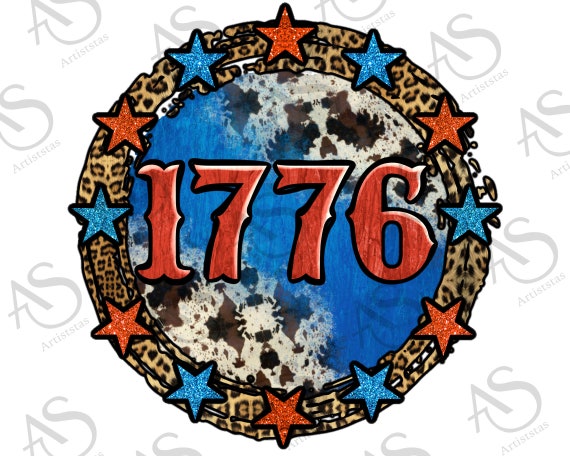 1776 4th of July With Western Background Png4th of July | Etsy