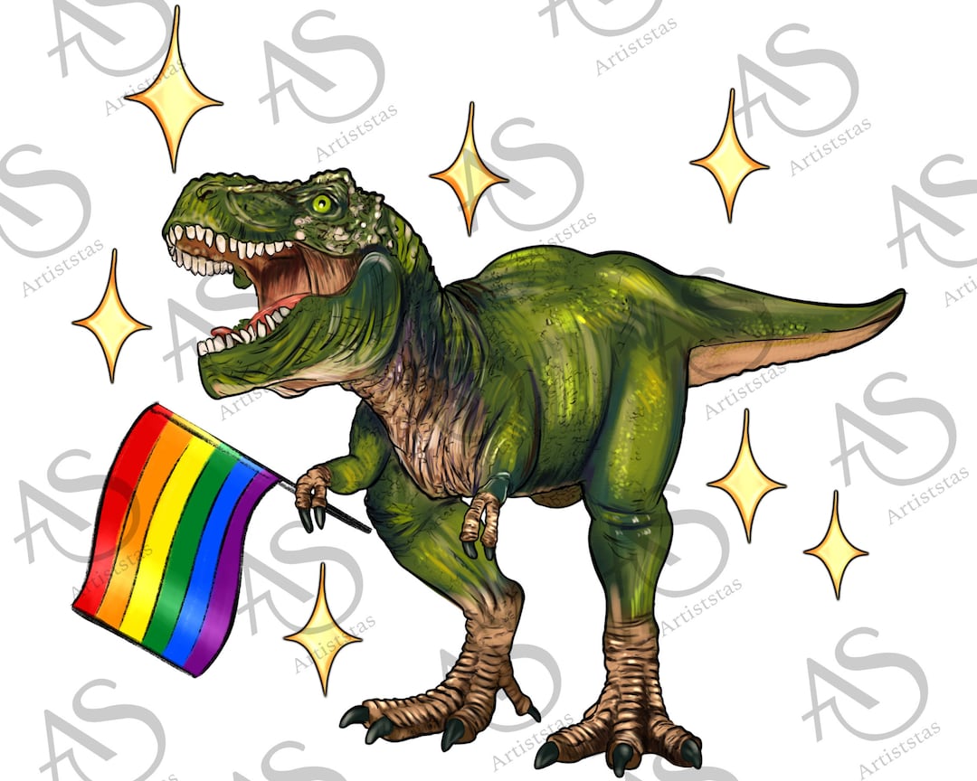 Lgbtq T-rex Png Sublimation Design, T-rex Png, Pride Png, Dinosaur Lgbt ...