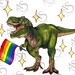 Lgbtq T-rex Png Sublimation Design, T-rex Png, Pride Png, Dinosaur Lgbt ...