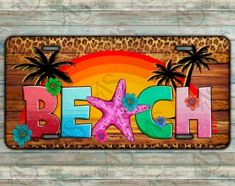 Beach License Plate Png - Etsy