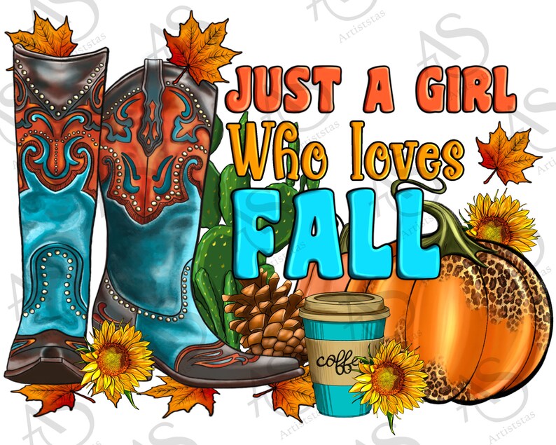 Just A Girl Who Loves Fall Png Sublimation Design Fall Png - Etsy