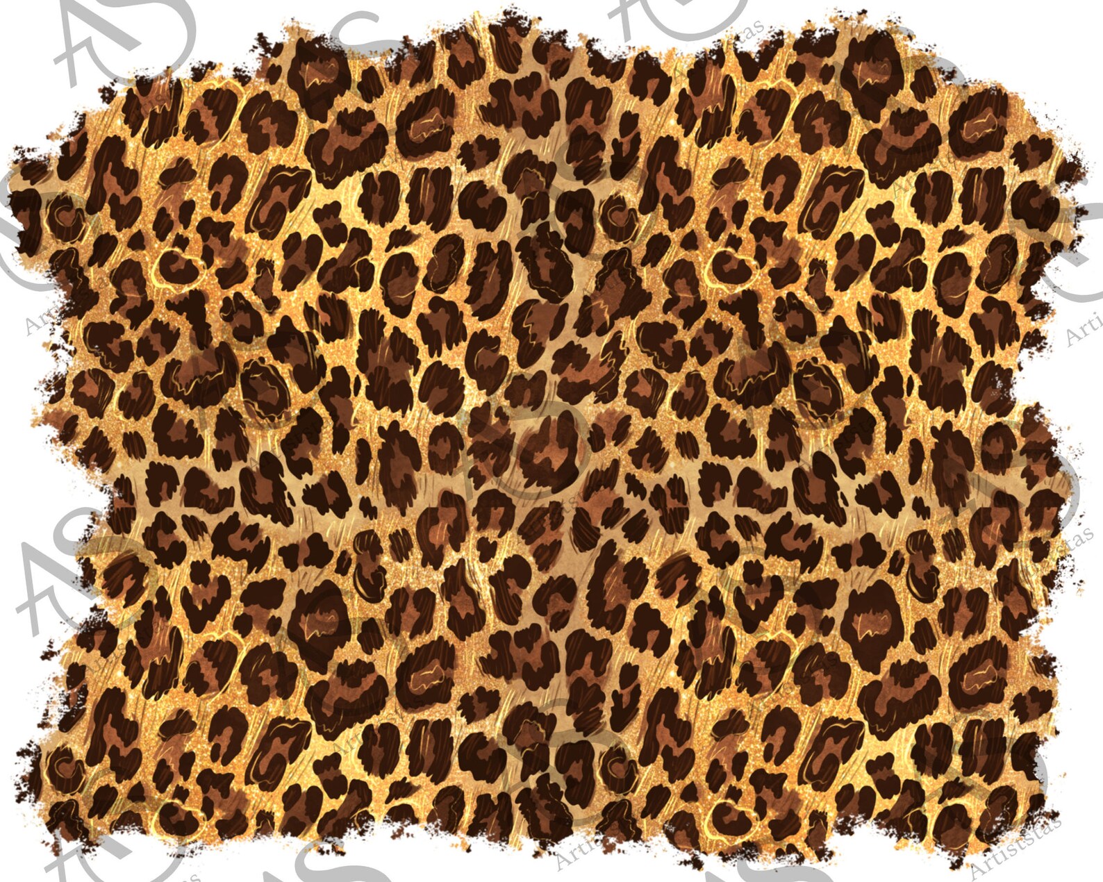 Distressed Leopard Background Png Sublimation Design Leopard - Etsy