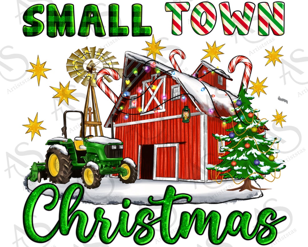 Small Town Christmas Png Sublimation Design, Merry Christmas Png ...
