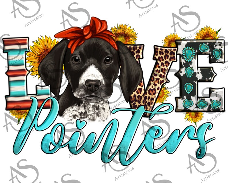 German Shorthaired Pointer Love Png Love Pointer Png - Etsy