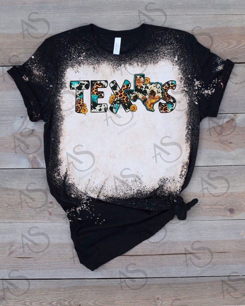 Western Texas With Texas Map Png Sublimation Design Leopard | Etsy